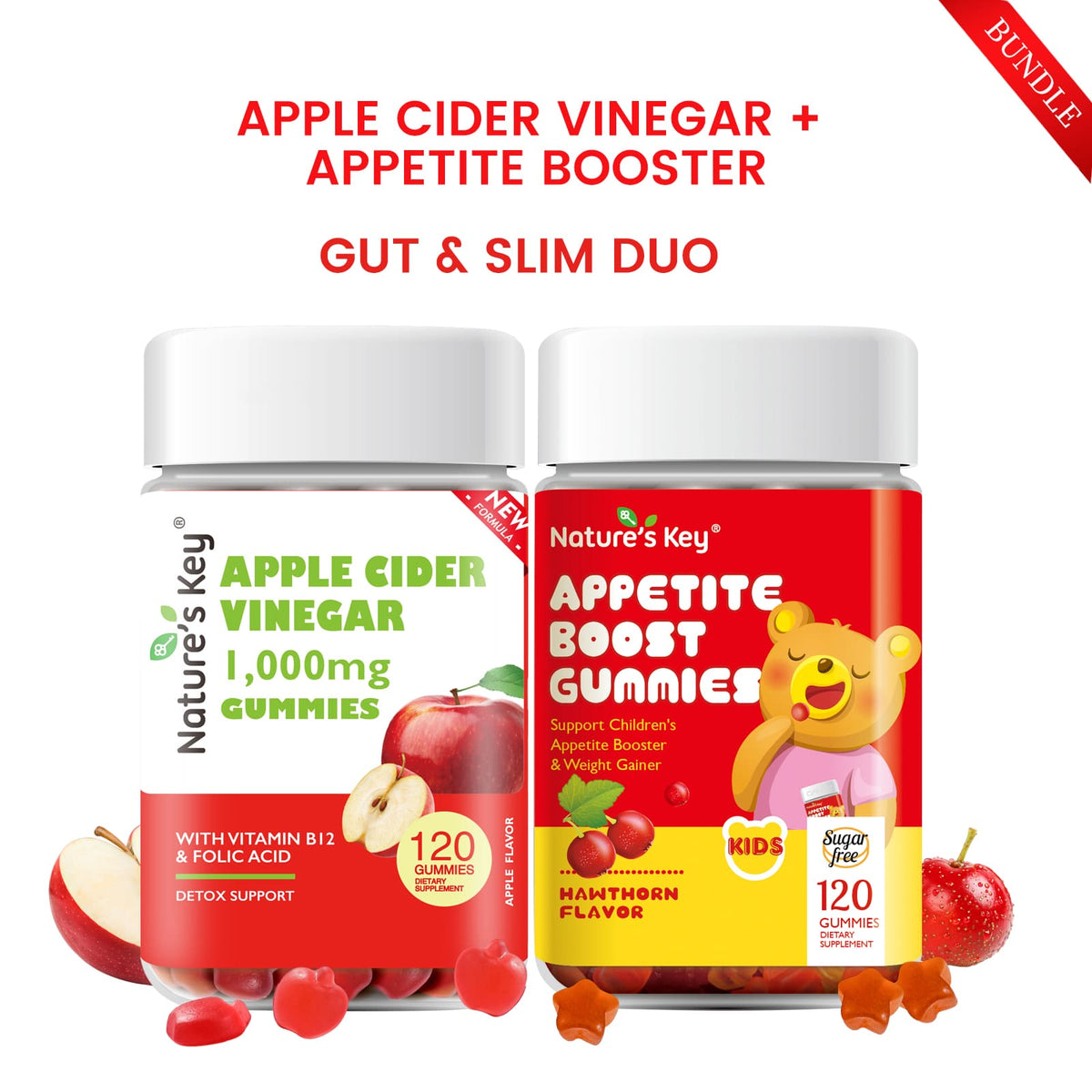 ACV + Appetite Booster Gummies Bundle Balanced Appetite & Digestive We ...